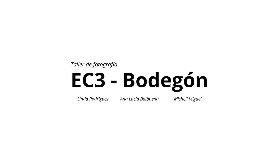 EC3 bodegón | Lynebra | uDocz