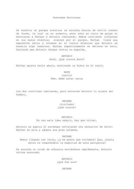 Guion de Comedia | JENNIFER VELASQUEZ RIVERO | uDocz