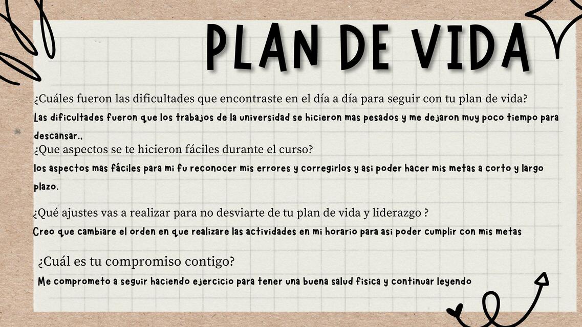 Resúmenes de Plan de vida | Descarga apuntes de Plan de vida