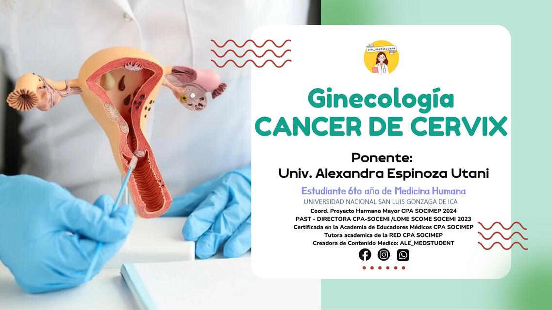 Cáncer de Cérvix | Ale_medstudent | uDocz
