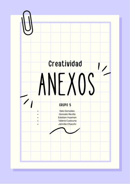 Cratividad anexos | jat | uDocz