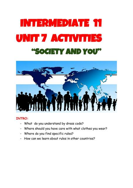 INT 11 UNIT 7 ACTIVITIES | Bere | uDocz