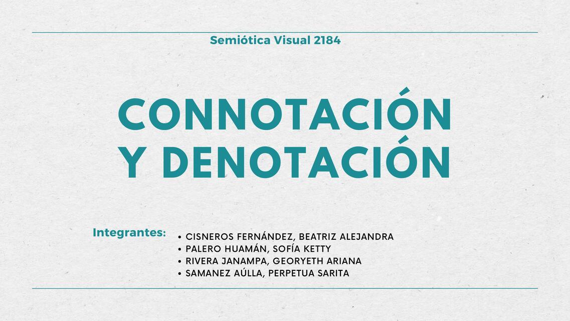 Connotación y Denotación | BEATRIZ ALEJANDRA | uDocz