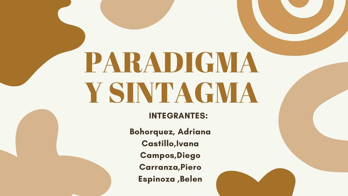 Paradigma y Sintagma | ADRIANA PAOLA | uDocz