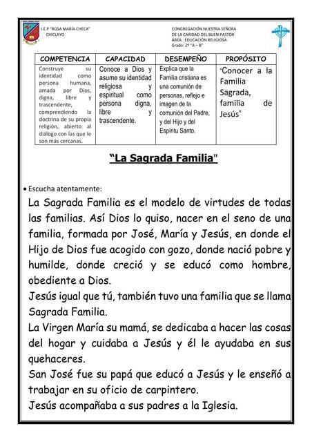 La Sagrada Familia | nicole gonzales burga | uDocz