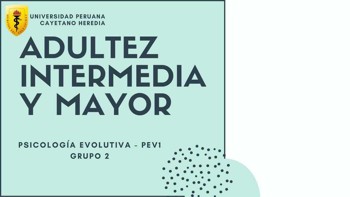 Adultez Intermedia y Mayor | rita | uDocz