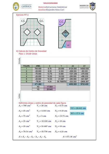 Ejercicio Estructura isostática | Jimmy Alejandro Nina Cari | uDocz