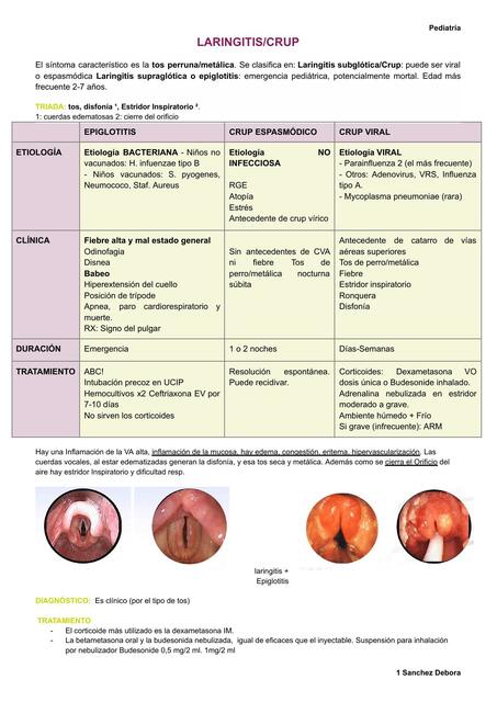 Laringitis/CRUP | Debora Sanchez | uDocz