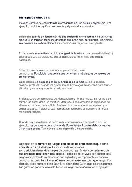 Biología Celular. CBC | Silvana Vázquez | uDocz