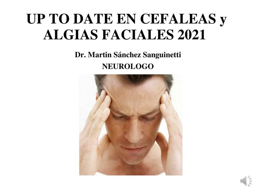 Cefaleas y algias faciales | Reyna Santisteban Bazan | uDocz
