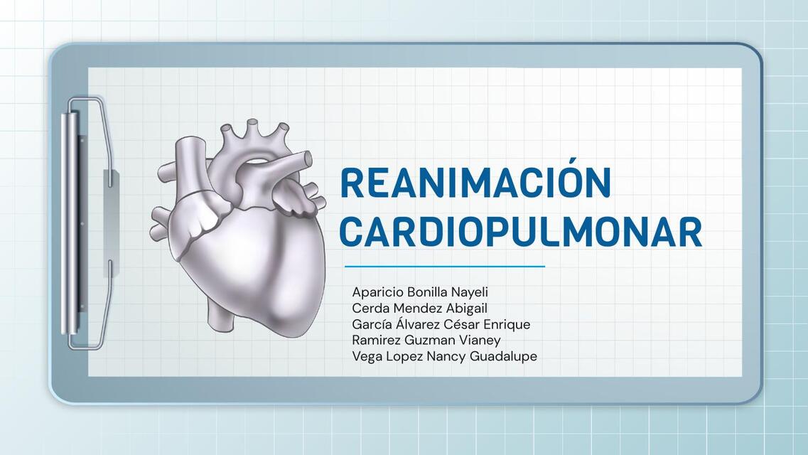 Reanimación cardiopulmonar | Daniela Lizbeth Vera | uDocz