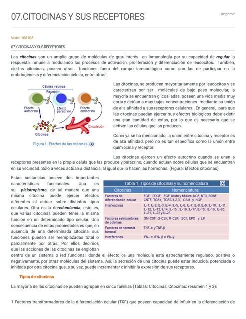 Citocinas y sus receptores | An | uDocz