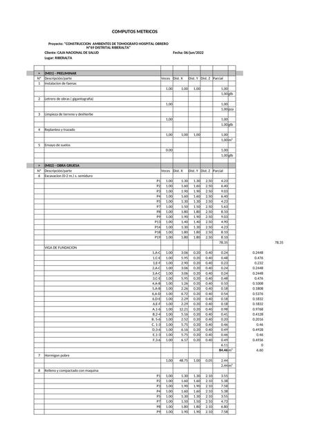 Cómputos Métricos | Yino Fernandez | uDocz