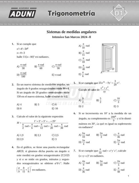 Sistema de medición angular | Study_notes 🌷 | uDocz