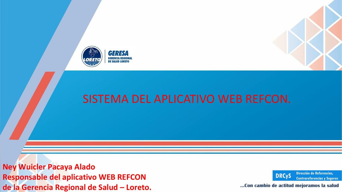 Sistema del aplicativo web refcon | GRACIELA ESTRADA | uDocz
