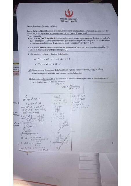 Funciones de Varias Variables | TablaSourfista | uDocz