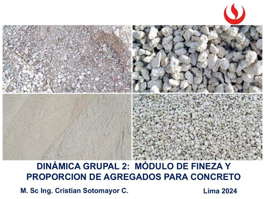 Modulo de Fineza y Proporción de Agregados para Concreto | Emmanuel | uDocz