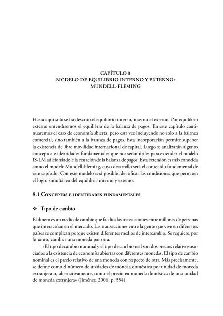 Modelo de equilibrio interno y externo: Mundell Fleming | HECMolina | uDocz
