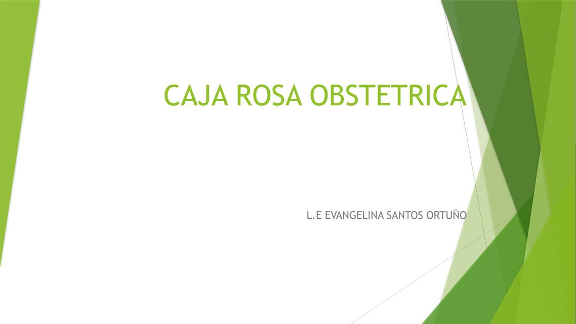 CAJA ROSA OBSTETRICA | Anna Zoe torres grey Torres grey | uDocz