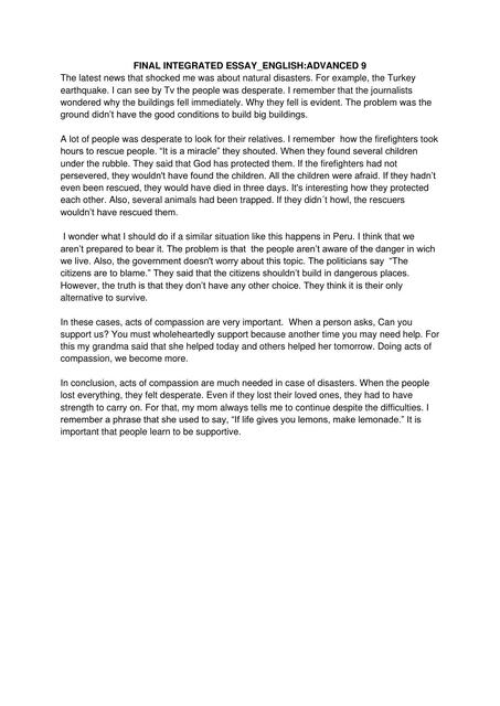 Final integrated essay | Angela Hilario León | uDocz