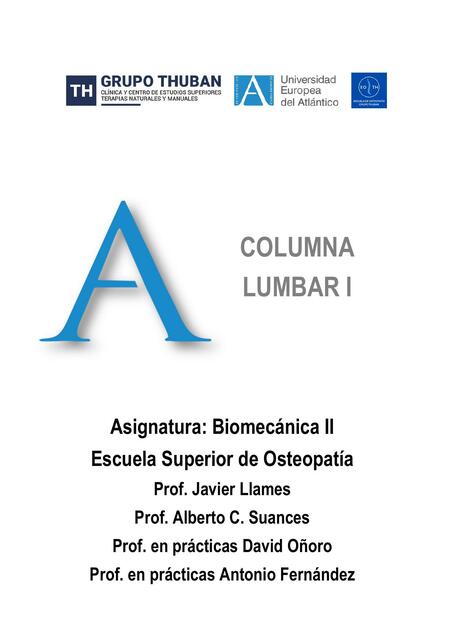 Columna Lumbar I | Carolina | uDocz