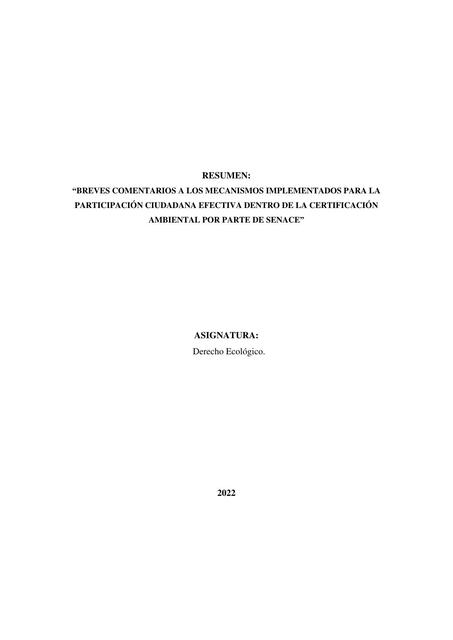Mecanismos Para La Participación Ciudadana Dentro De La Certificación