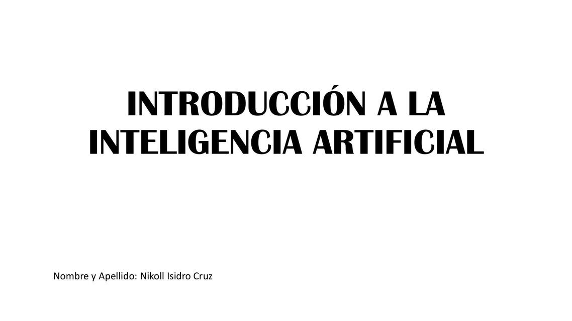 Introducción a la Inteligencia Artificial | Yeral | uDocz