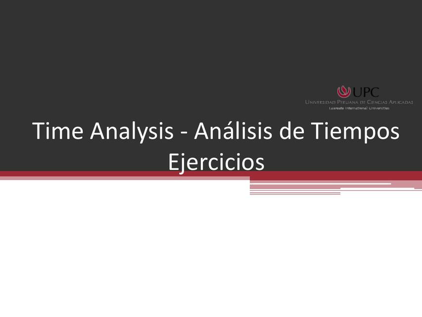 Ejercicios Propuestos Analisis De Tiempos1 | Brayan Smith | uDocz