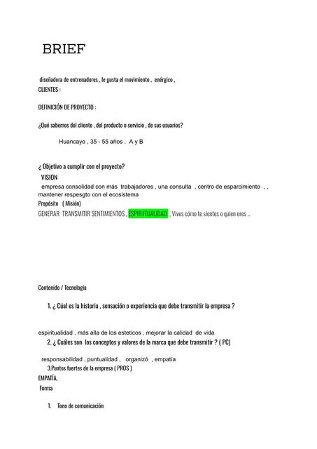 Brief | Pamela | uDocz