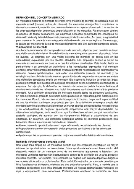 Definición del concepto mercado | uDocz