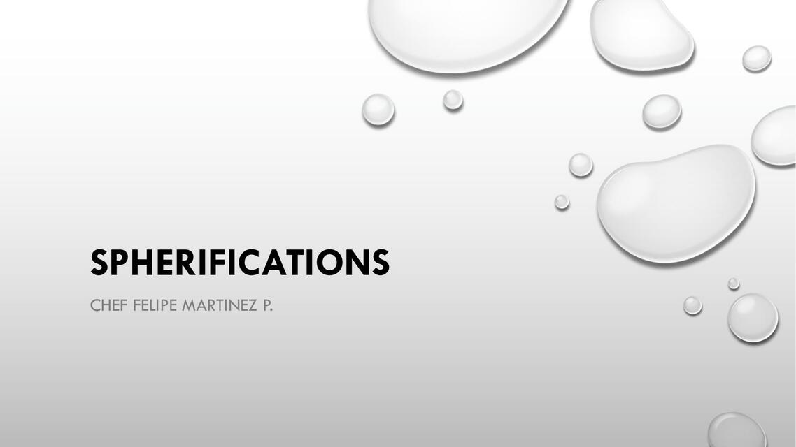 Spherification | Eliana | uDocz