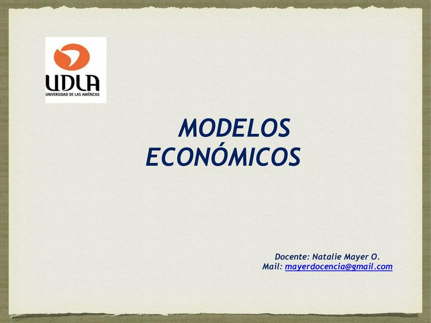 Modelos económicos | Magdalena | uDocz