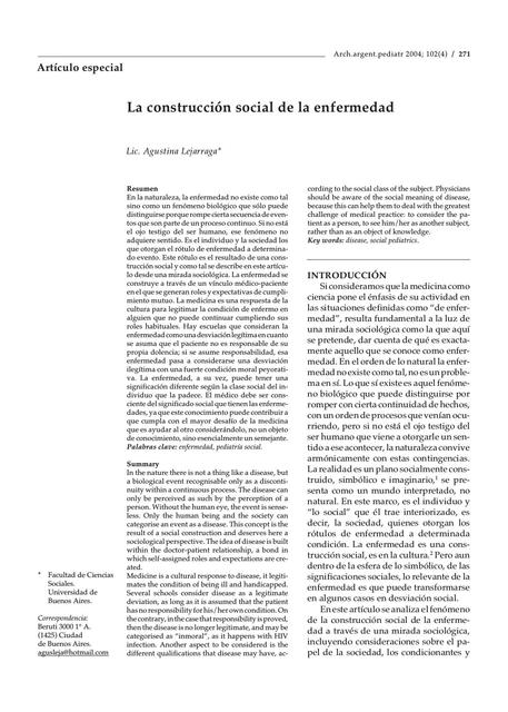 La Construccion Social de la Enfermedad | magali guevara | uDocz La Construccion Social de la Enfermedad | magali guevara | uDocz