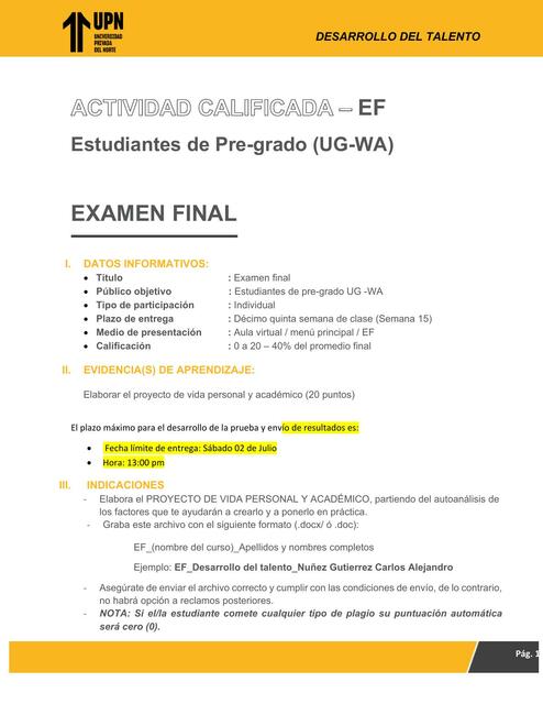 Desarrollo del talento | Julio | uDocz