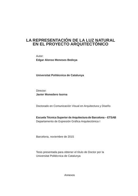 La representacion de la luz | Winny Saamia Saavedra Soler | uDocz