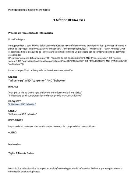 El método de una RSL 2 | Alexandra | uDocz