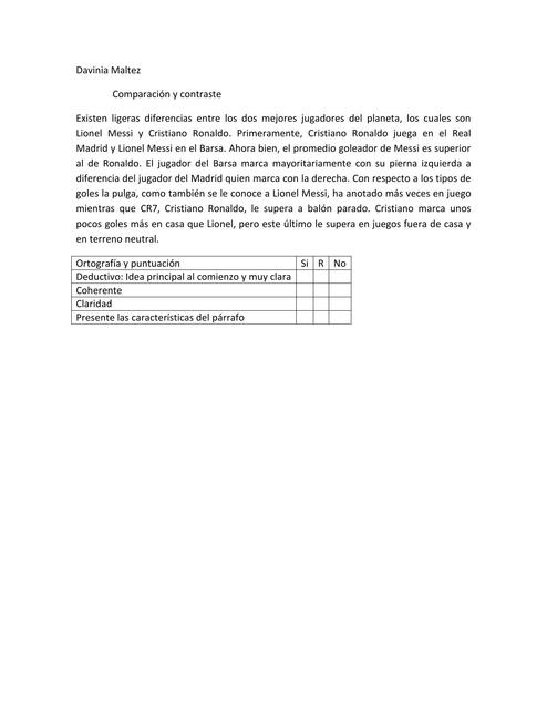 Comparacion y contraste | Alex Herrera | uDocz