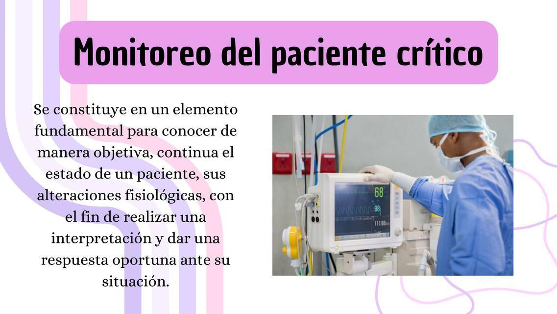 Monitoreo del paciente crítico | Nursemeed | uDocz