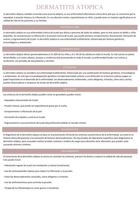 Dermatitis atópica | Facundo | uDocz