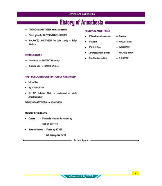 History of anesthesia | MEDICSTORE | uDocz