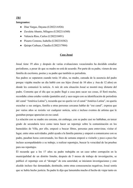 Caso Josué | Dayana | uDocz