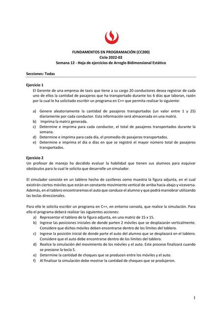 Fundamentos De Programación Ejercicios Arthur Udocz