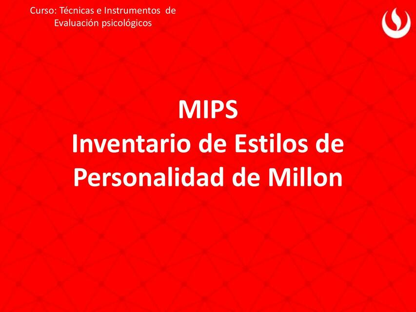 Inventario de Estilos de Personalidad de Millon | Fiorella | uDocz