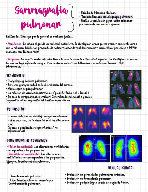 Gammagrafía pulmonar | lena | uDocz