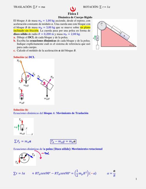 Ejercicios Dinámica de Cuerpo Rígido | renato joaquin | uDocz