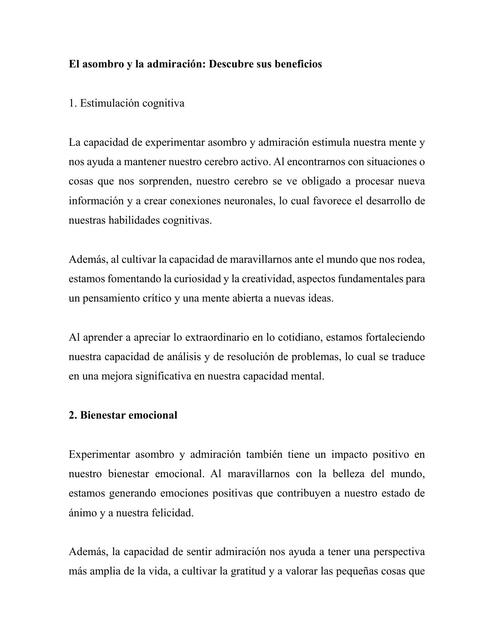 El asombro y la admiración Descubre sus beneficios | Psicología y mente ...