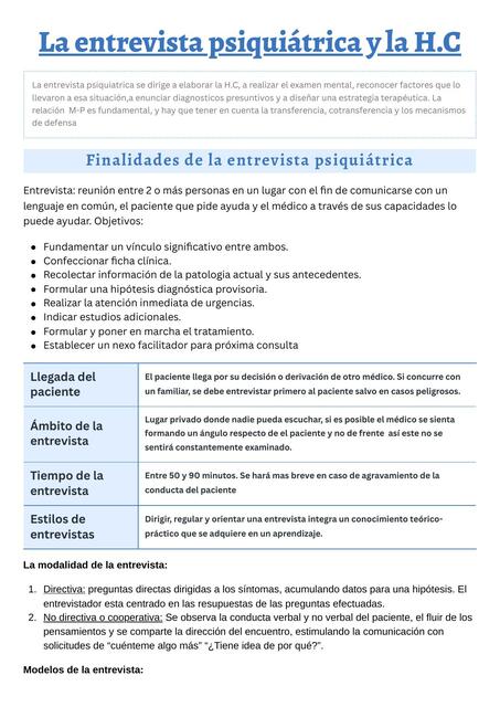 Historia clinica psiquiátrica | Fcmfcm | uDocz