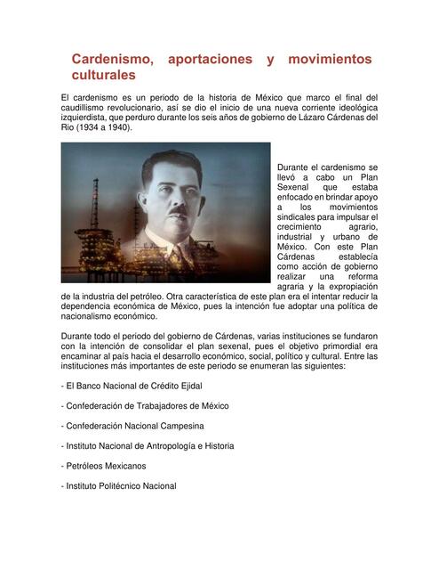 Cardenismo Fn Pzk Ctxz Udocz
