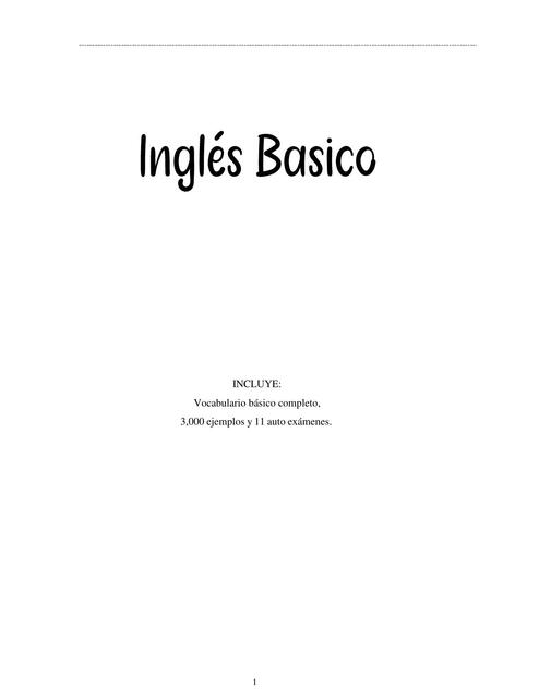 Inglés Básico | developer.ishtar | uDocz