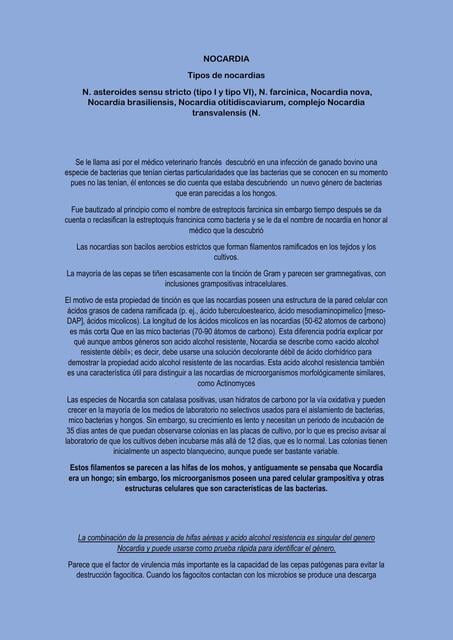 Nocardia | Christopher Veras | uDocz